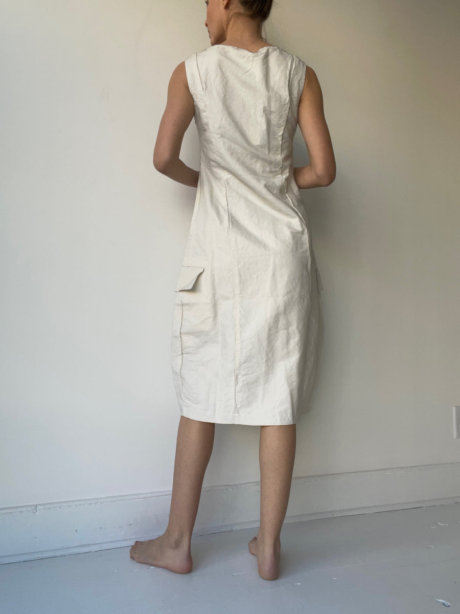 rundholz mainline linen shell dress – havens-chs