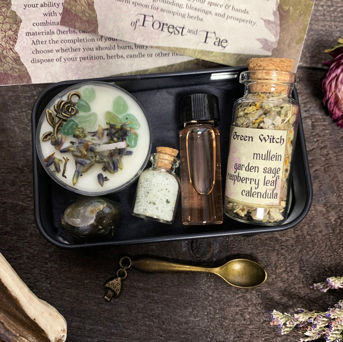 of forest and fae green witch travel altar – havens-chs